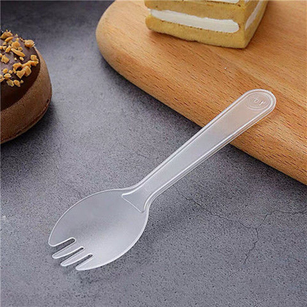 500pcs/set Disposable Plastic Spoons Forks for Cak... – Grandado