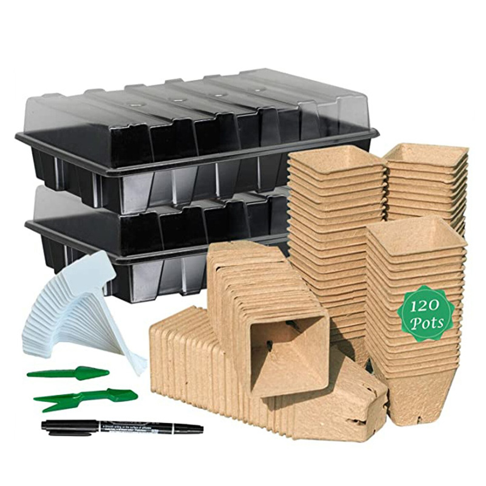 120pcs Seedling Starter Tray Biodegradable Seed St... – Vicedeal