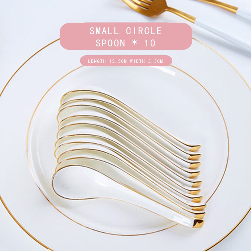 10 Piece Bone China Spoons Set Phnom Penh Soup Spo... – Grandado