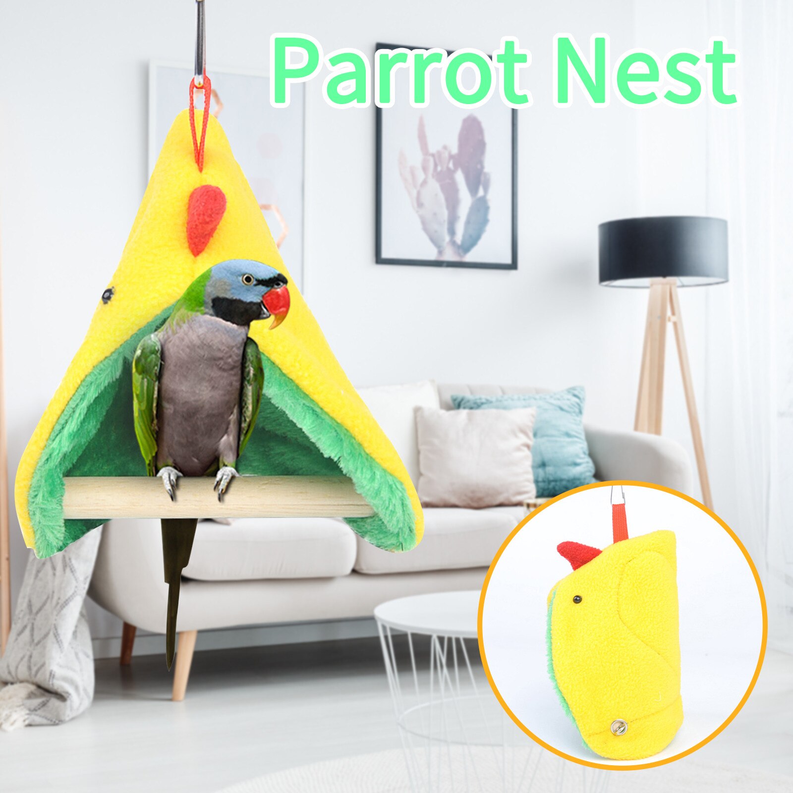 Kleine Animal Print Papegaai Opknoping Canvas Tent... – Vicedeal