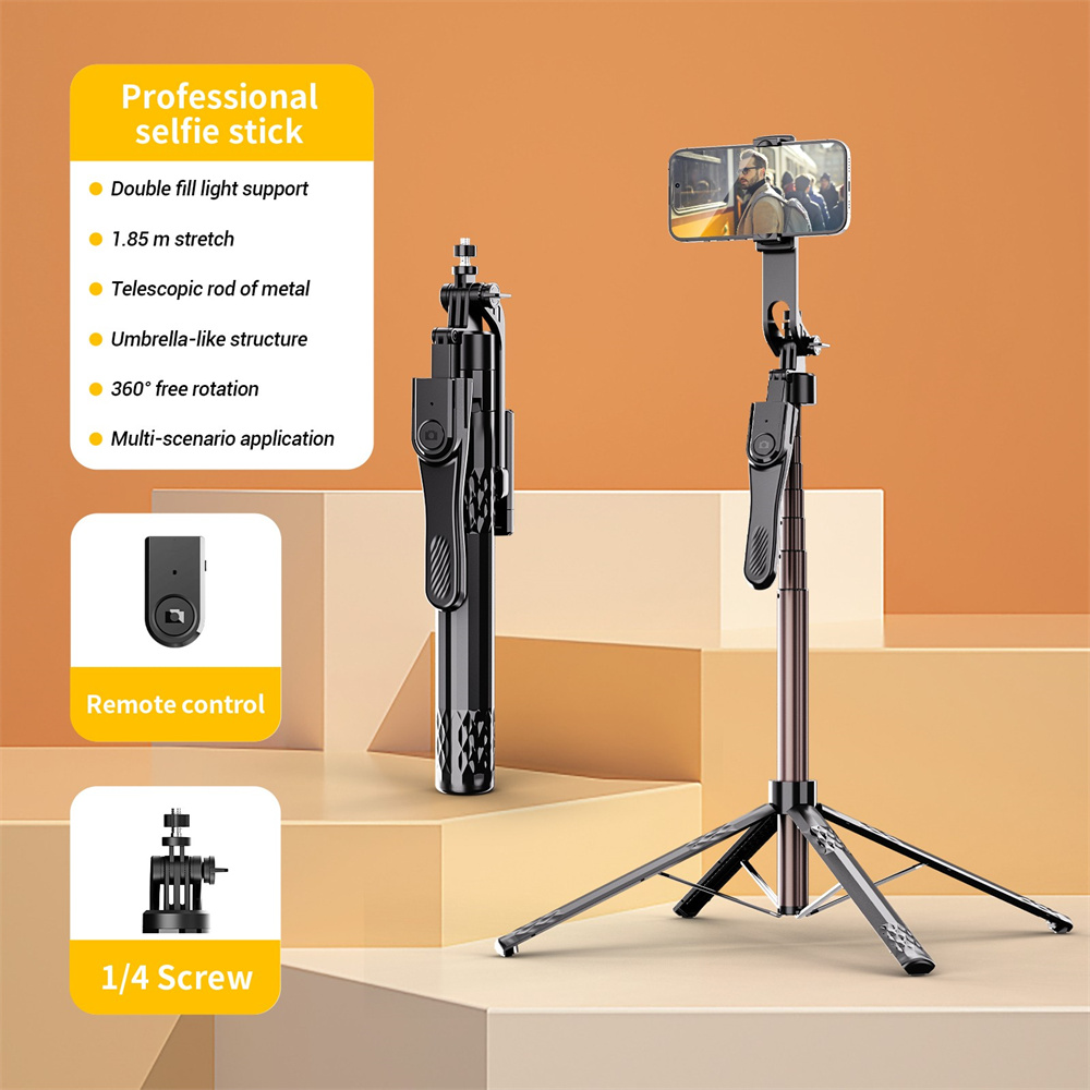 1.85m selfie-stativ til iphone 16 15 14 13 max and... – Vicedeal