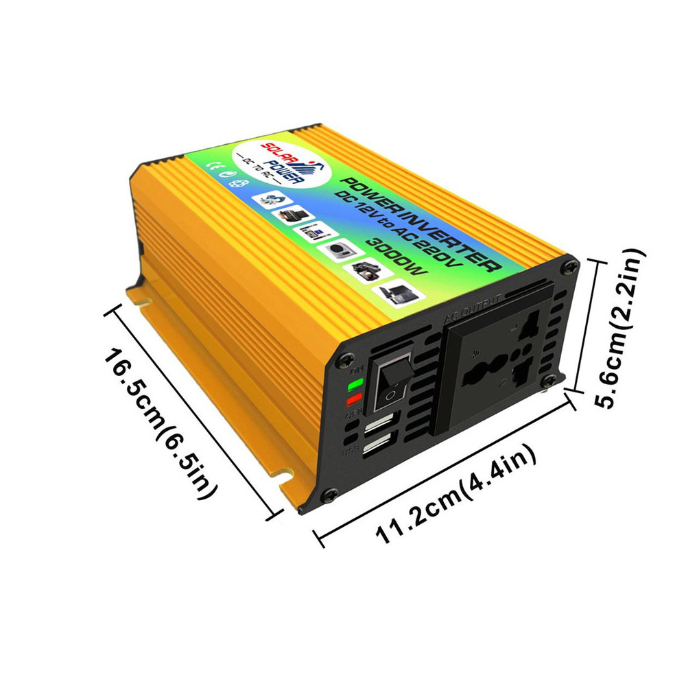 Bilomformer power inverters 3000w dc12v til ac220... – Grandado