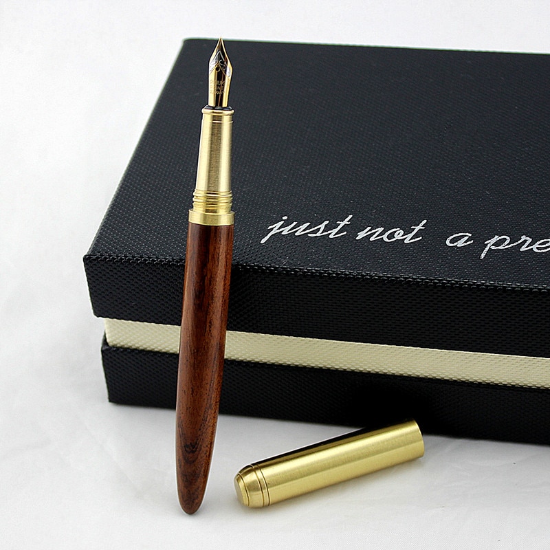 Luxe houten vulpen inkt penpunt 0.5mm caneta tinte... – Vicedeal