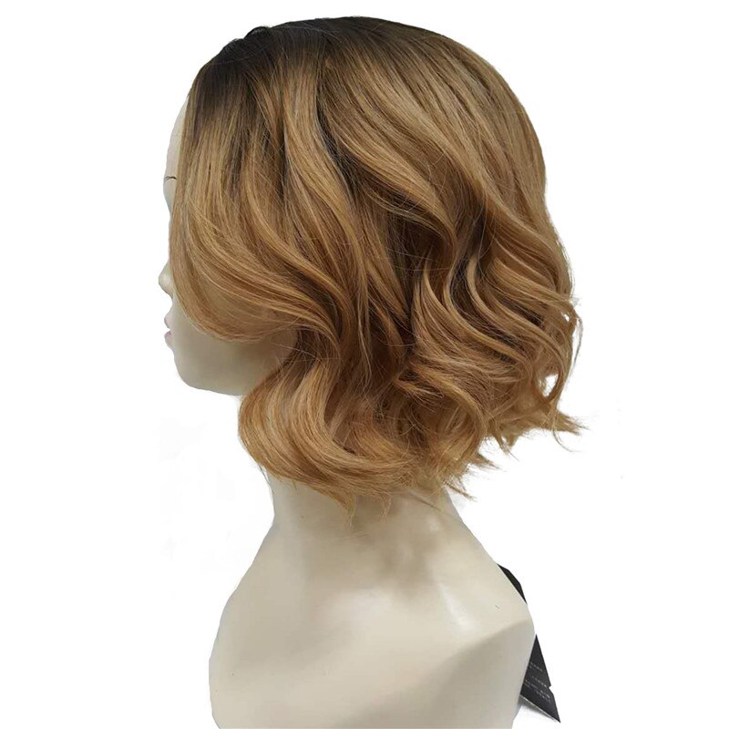 StrongBeauty Women's Wig Medium Wavy Angled Bob Ha... – Vicedeal