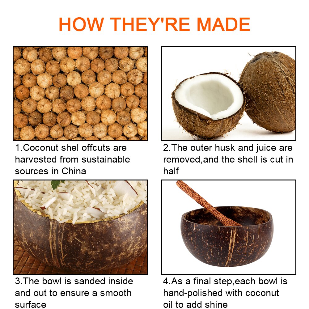 Environmental Friendly Wood Tableware Bowl Spoon S... – Vicedeal