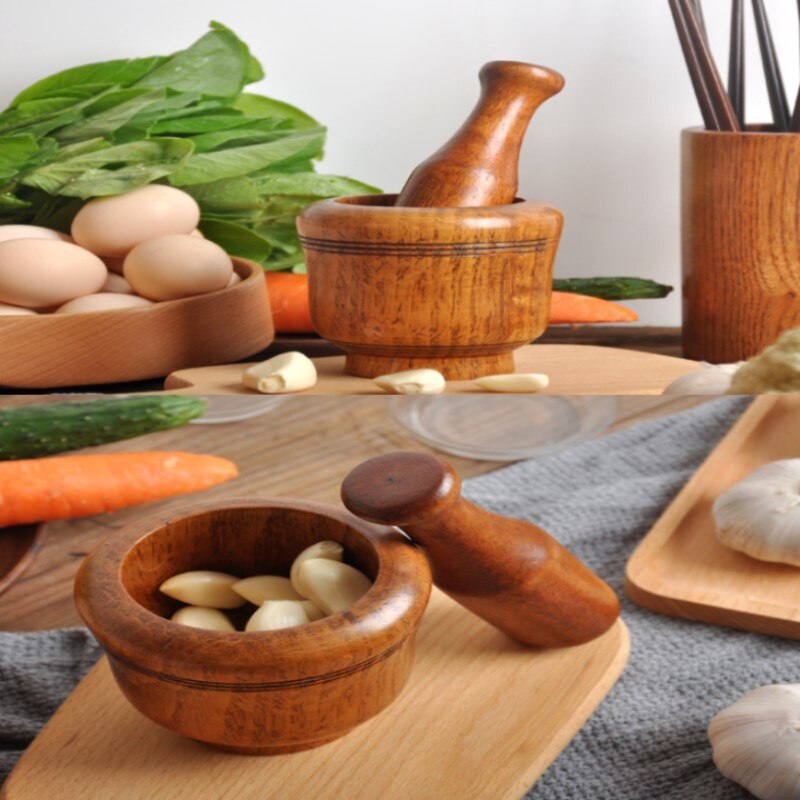 Traditional Chinese Style Garlic Masher Set Mashin... – Grandado