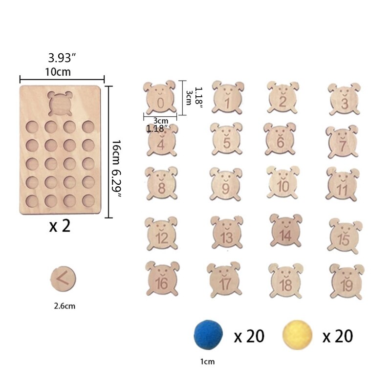 Realistic Puzzle Wooden Math Learning Play Toy Chi... – Vicedeal