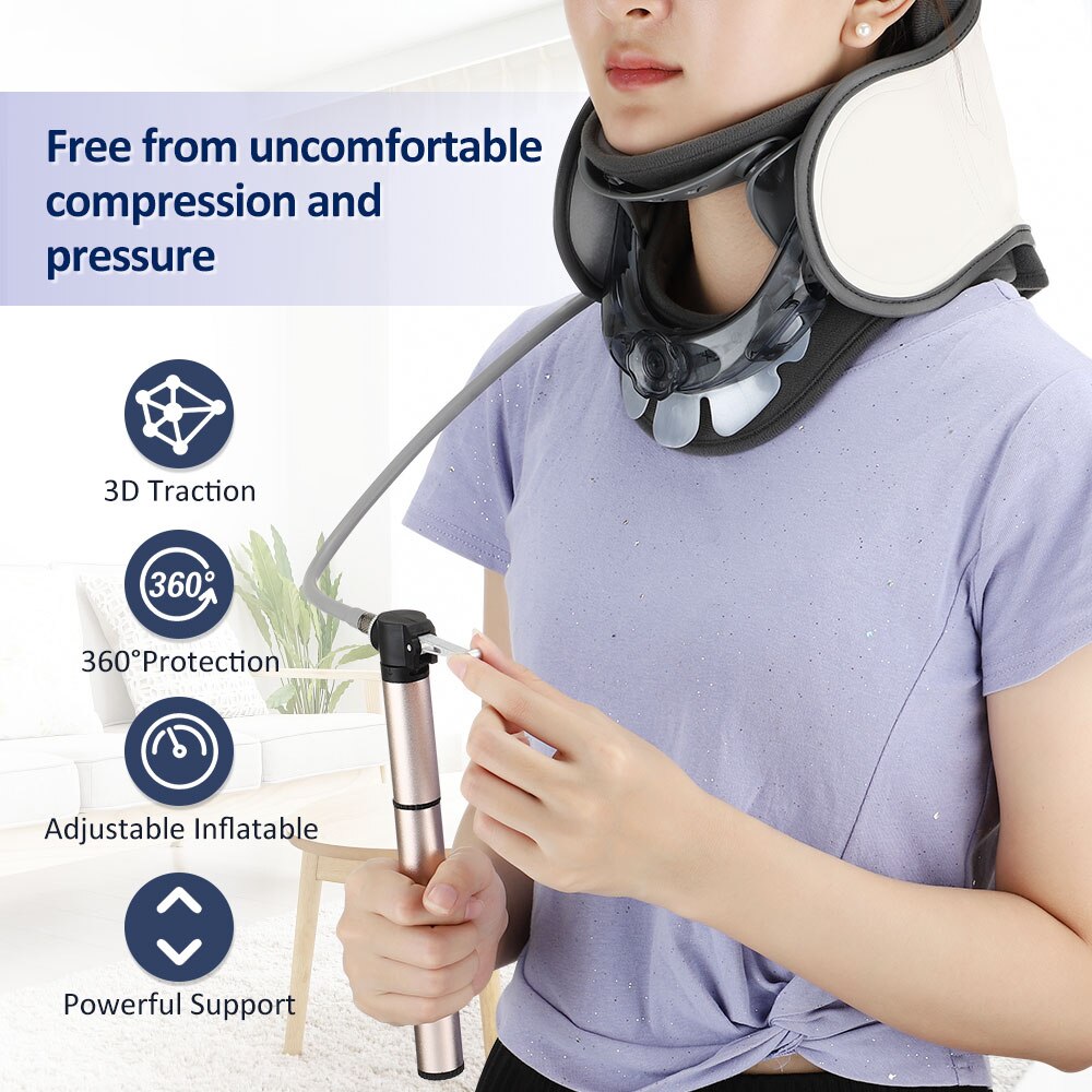Adjustable Inflatable Neck Cervical Traction Devic... – Grandado