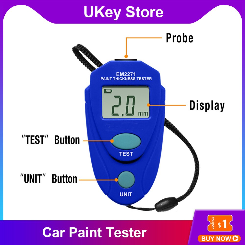 EM2271 Thickness Gauge Car Paint Tester Digital Mi... – Vicedeal