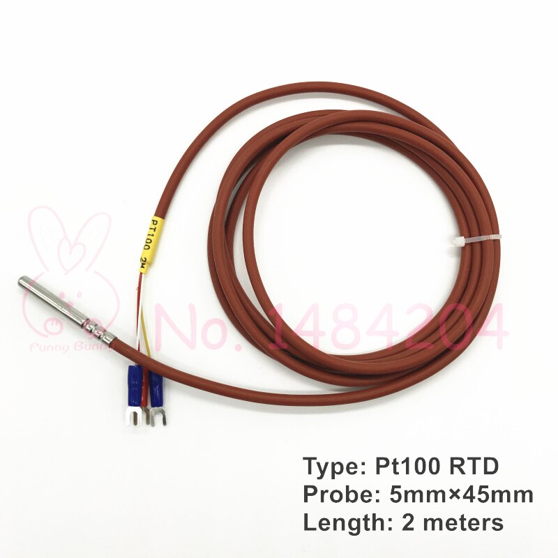 1x PT100 Temperature Sensor 5mm*45mm RTD Probe 3 W... – Vicedeal