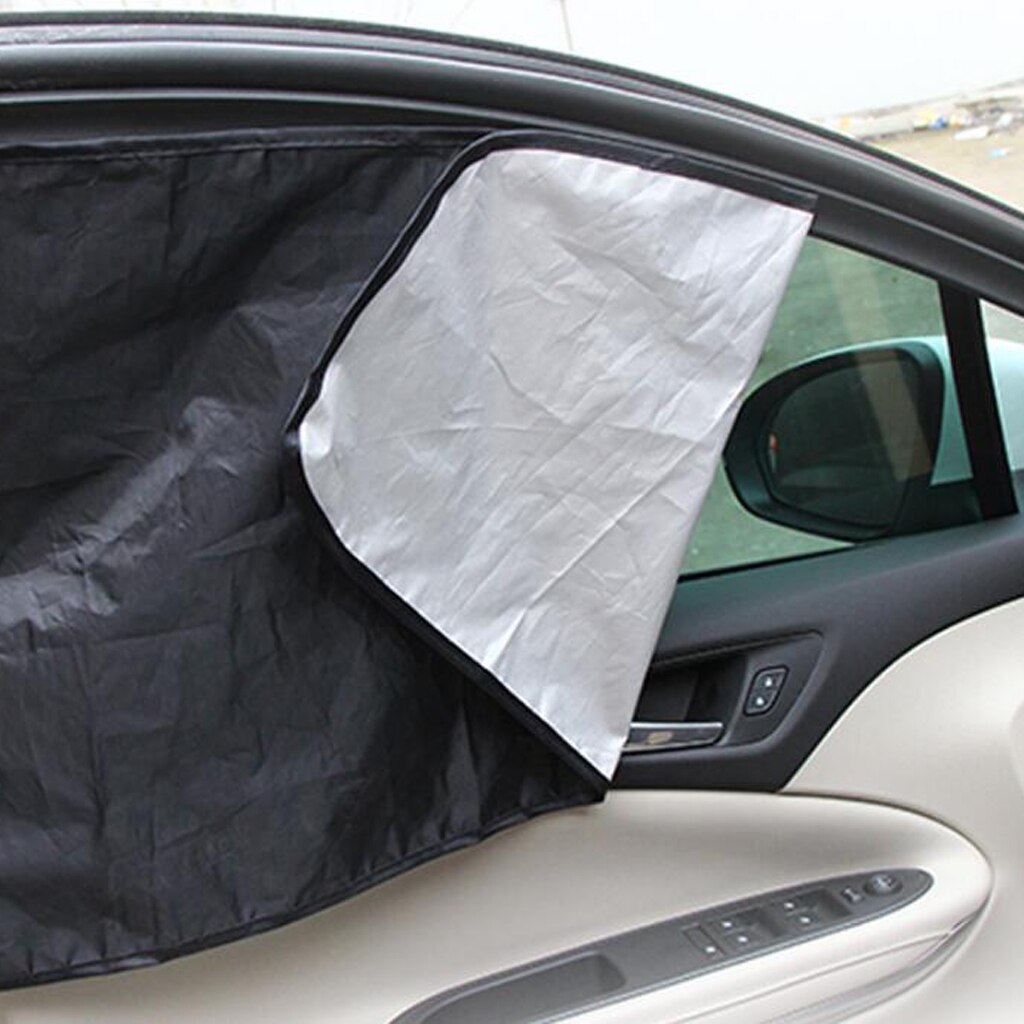 2x Car Side Window Sun Shade - Magnetic Curtain fo... – Grandado