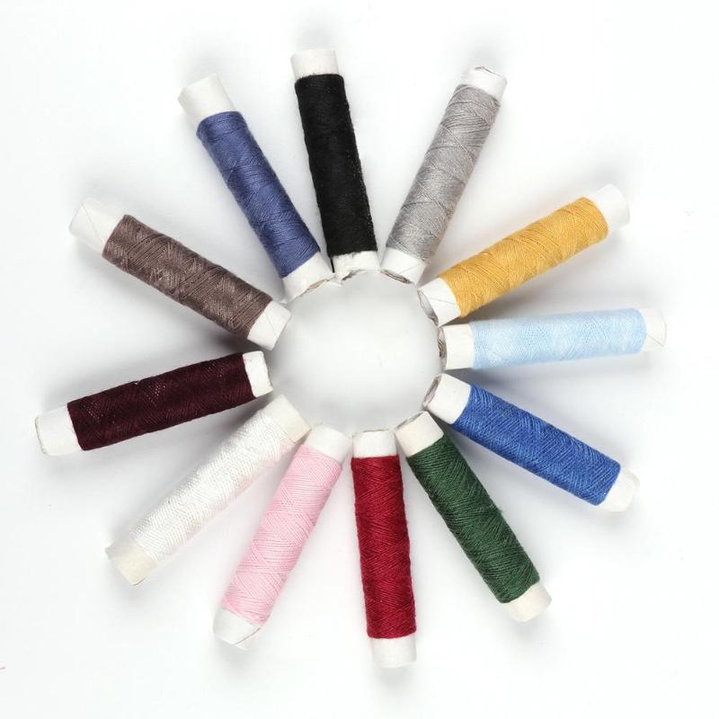 1pc 12 Spools Mixed Color Sewing Thread Polyester ... – Vicedeal