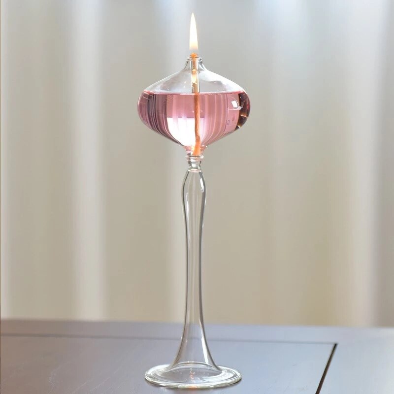 1PCS Handmade Glass Transparent Oil Lamp Wedding D... – Grandado