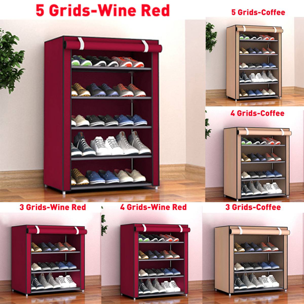 4/5/6 Layers Combination Shoe Cabinet Simple Cloth... – Vicedeal