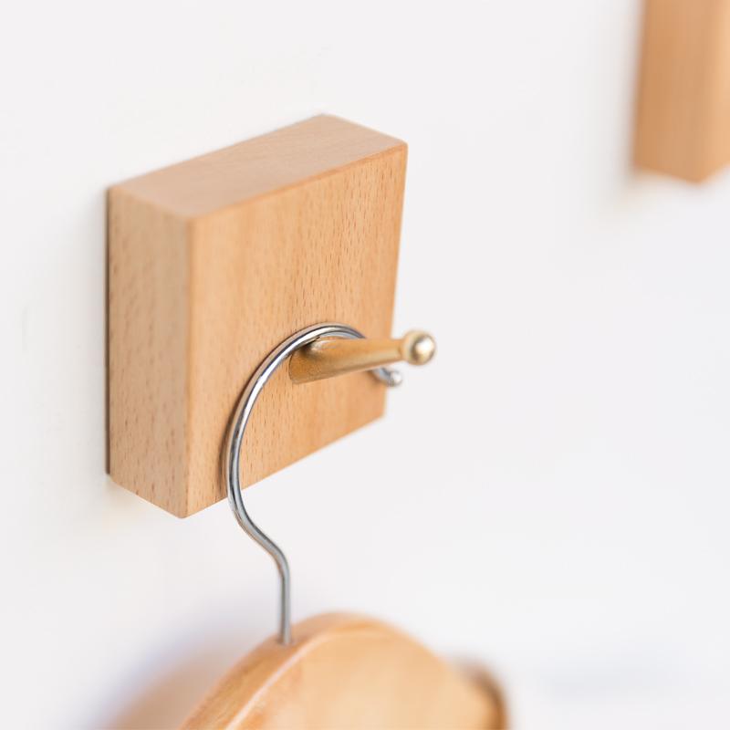 wood coat hooks decorative wall hook minimalist mo... – Vicedeal
