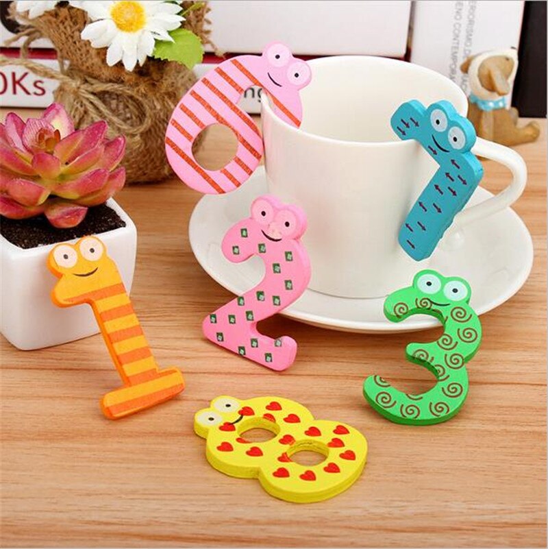 26pcs Cartoon Wooden Letters A-Z Numbers 0-9 Refri... – Grandado
