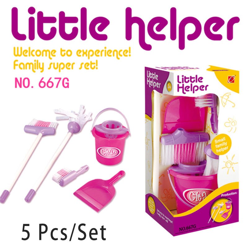 4 Types 1 Set Pretend Play Toy Cleaner Toy Kids Ho... – Grandado