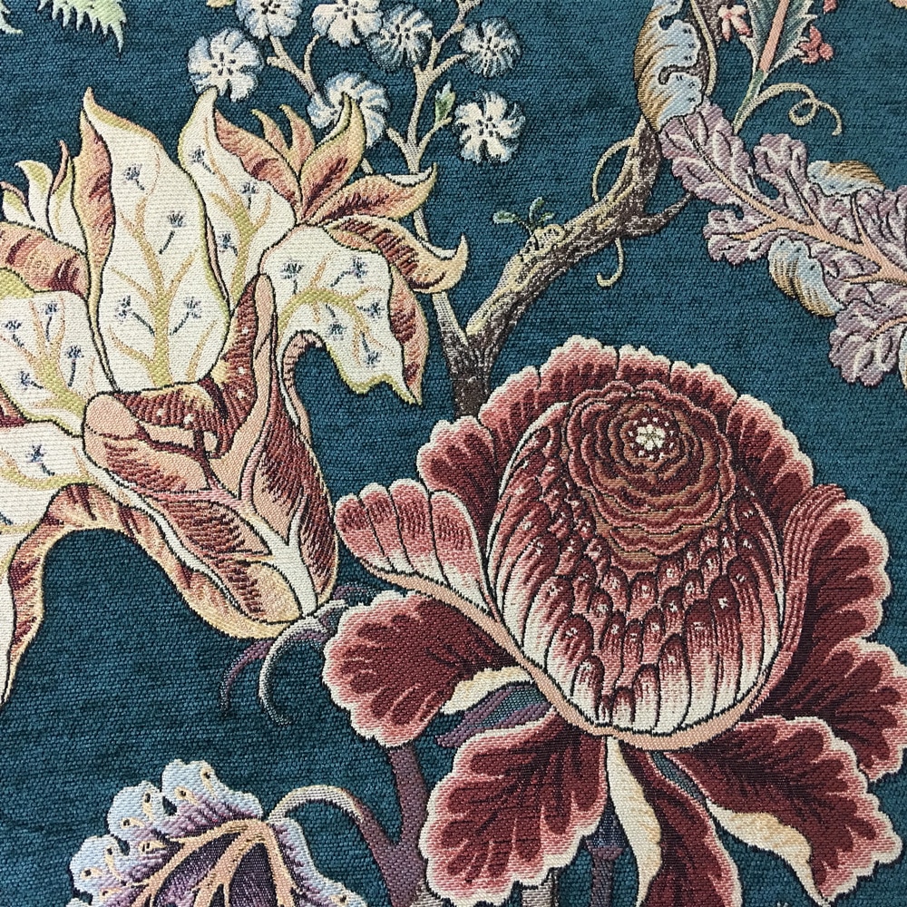 Deluxe Dark Green Flower Thick Rayon Chenille Flor... – Grandado