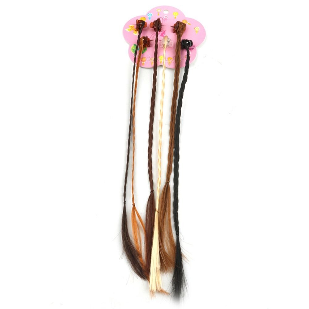 6Pcs Coloorful Wig Hair Clip Women Girls Pigtail H... – Grandado