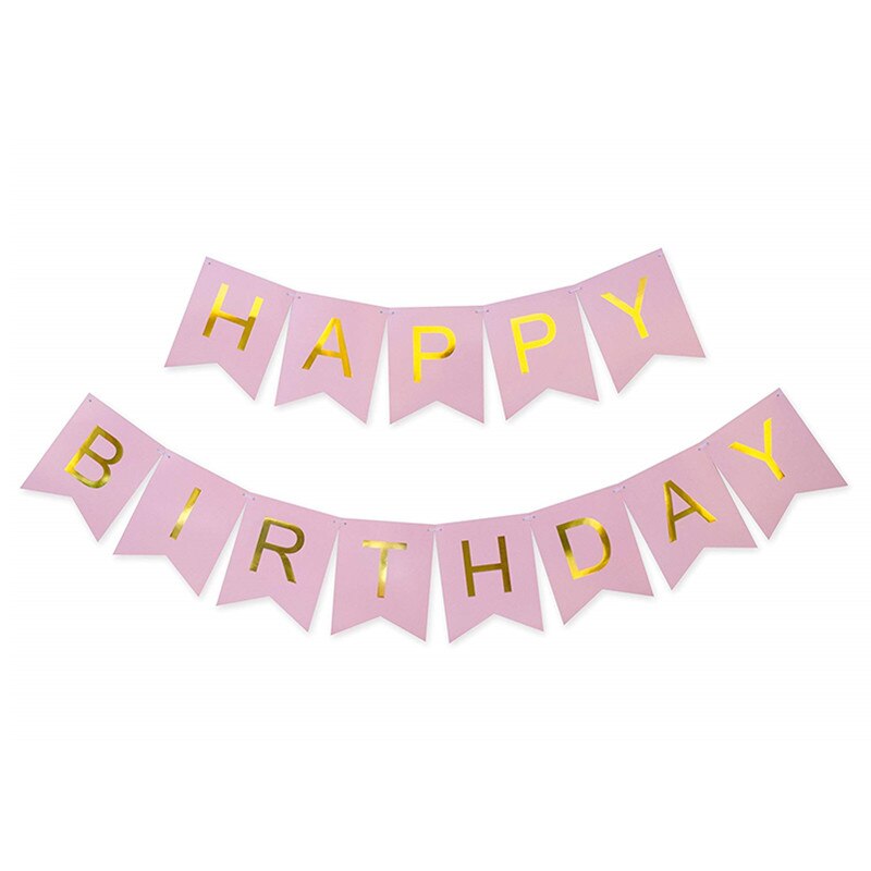 Banderole en papier joyeux anniversaire avec 5 bal... – Grandado
