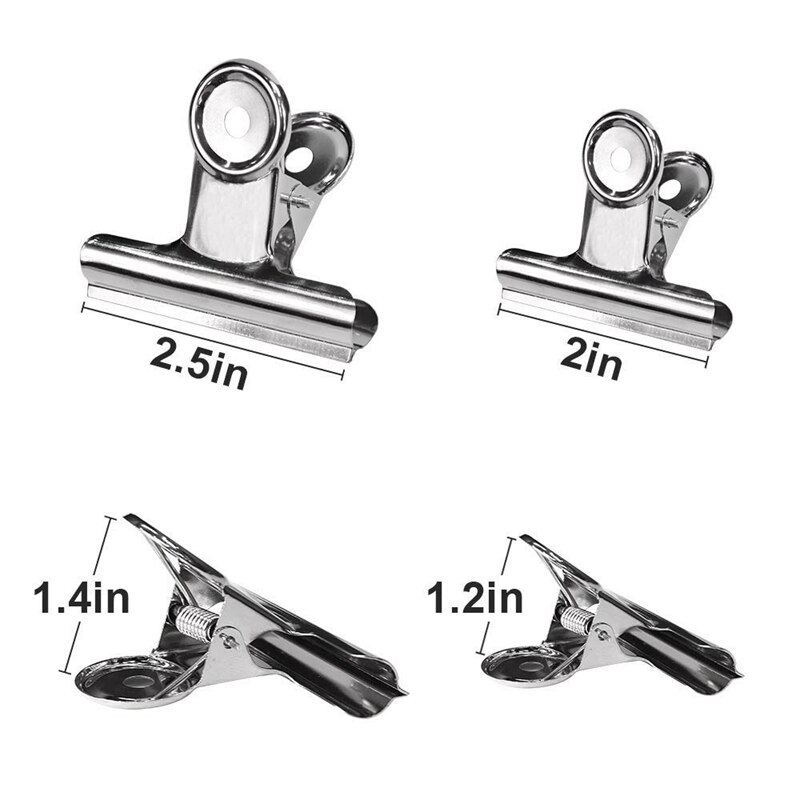 24 Pcs Stainless Steel Heavy Duty Food Hinge Clips... – Vicedeal