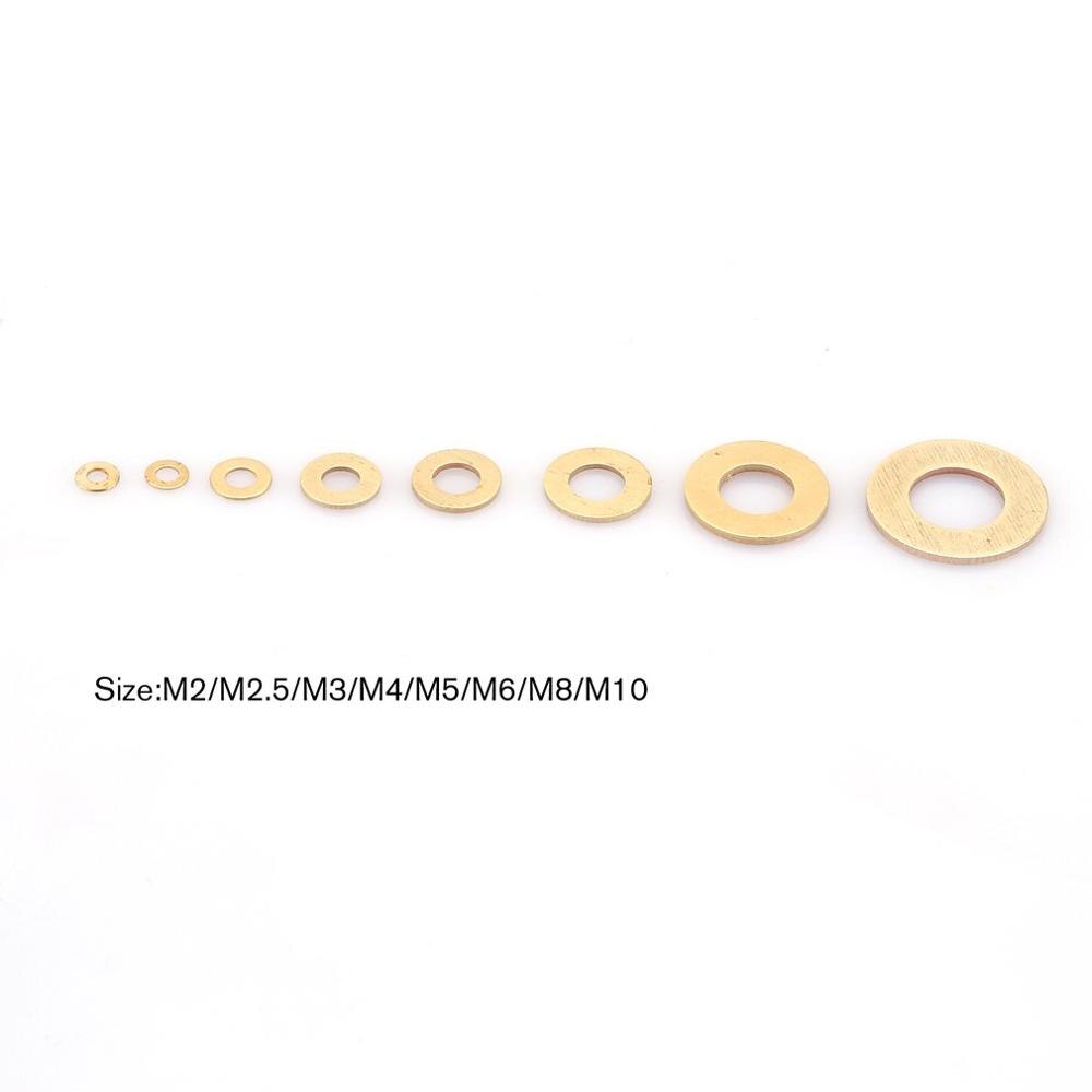 180PCS/lot Solid Copper Washer Flat Ring Gasket Su... – Grandado