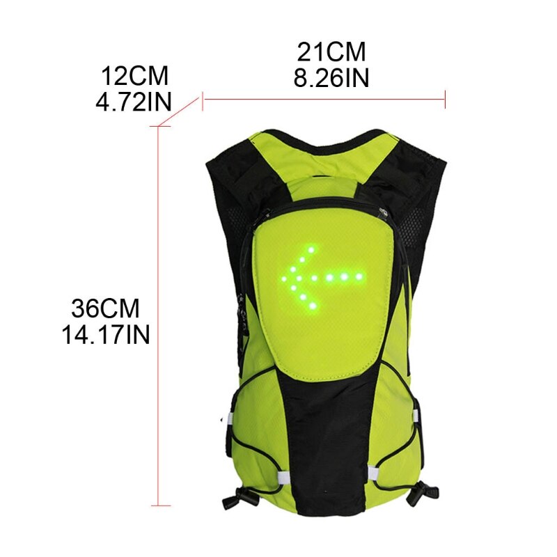 Lightweight Reflective LED Signal Light Backpack R... – Grandado