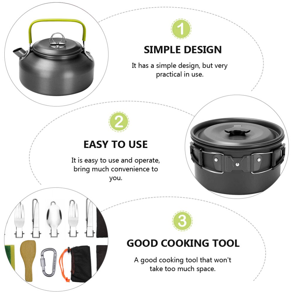 1 Set 18 Pcs Cooking Utensils Aluminum alloy Cookw... – Vicedeal