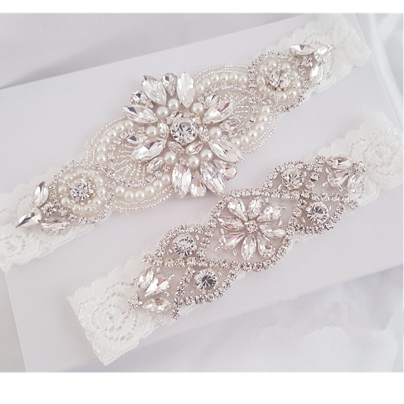 Wedding Garter Set Bridal Garter set Lace Garter s... – Vicedeal