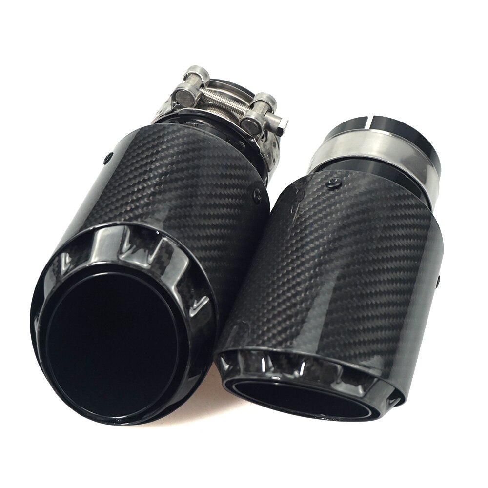 Auto Carbon Uitlaat Tip Uitlaat Drie-Layer Bullet ... – Vicedeal