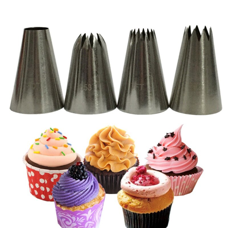 5pcs / Set Large Icing Piping Pastry Nozzle Tips B... – Vicedeal