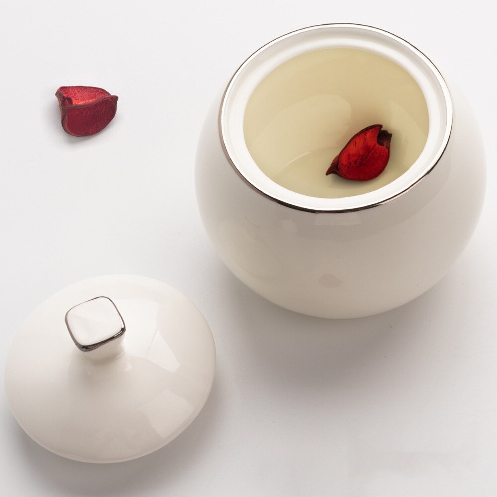 SIMPLE PURE WHITE BONE CHINA MILK KETTLE CERAMIC C... – Grandado