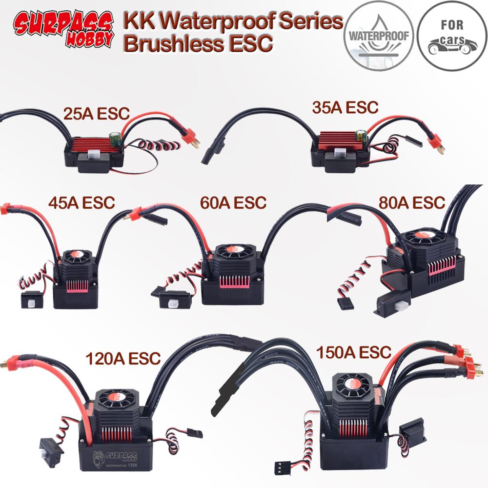 KK Waterproof Brushless 25A/35A/45A/60A/80A/120A/1... – Vicedeal
