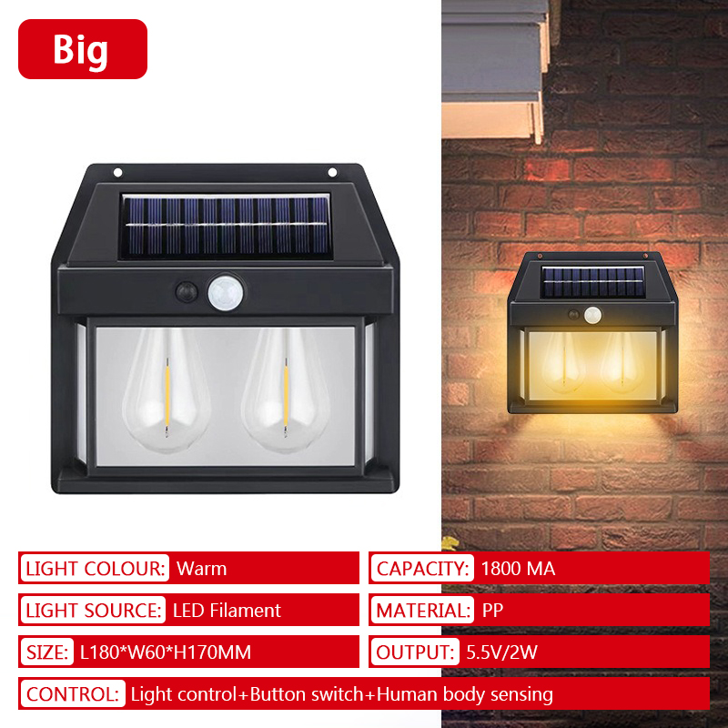 Solar LED Tungsten Filament Lamp Outdoor IP65 Wate... – Vicedeal