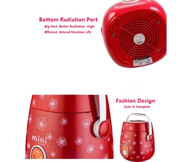 Mini Rice Cooker 1.2L Children's Porridge Cooking ... – Vicedeal