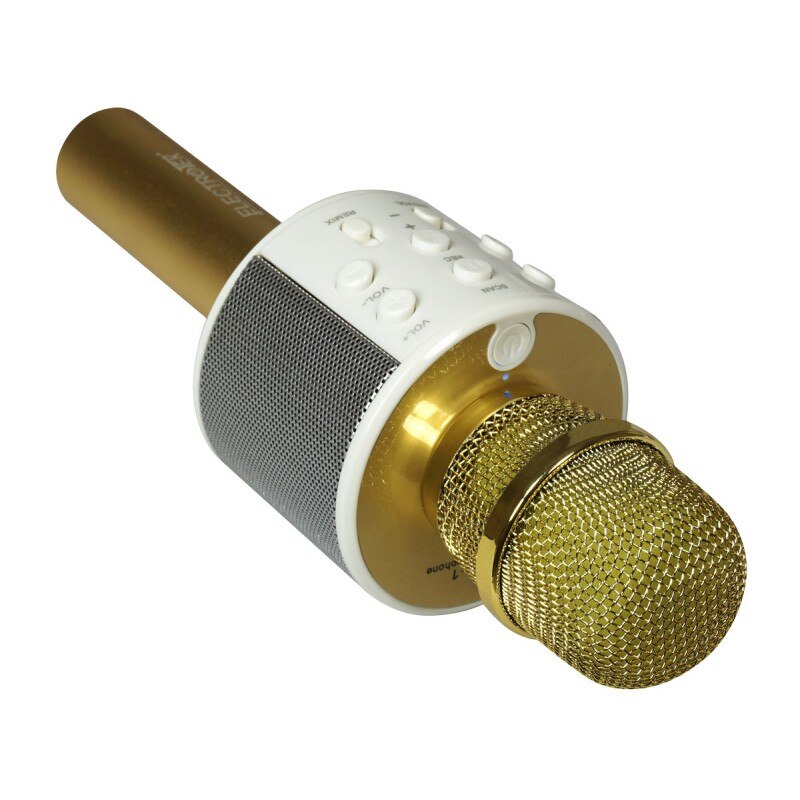 Micrófono Karaoke Wireless ET-WS10 Oro – Grandado