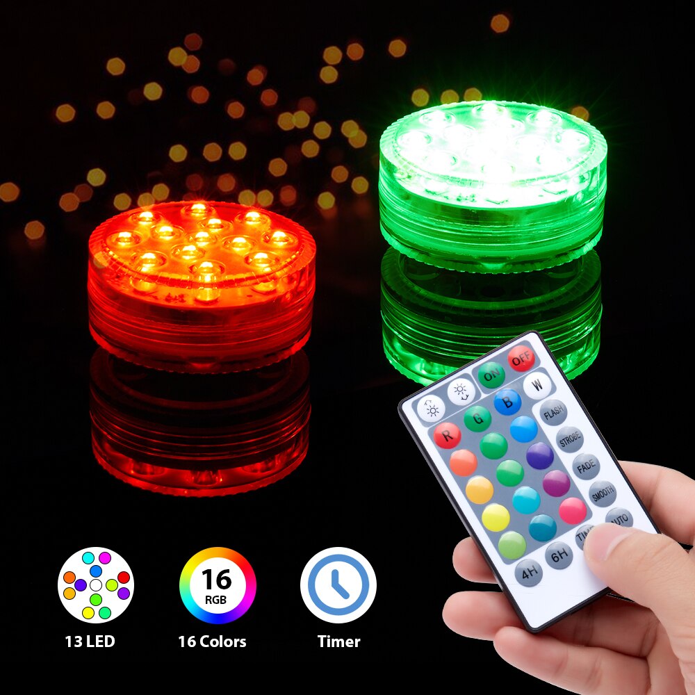 Upgrade 13 Led Rgb Submersible Licht Magneet Zuign... – Vicedeal