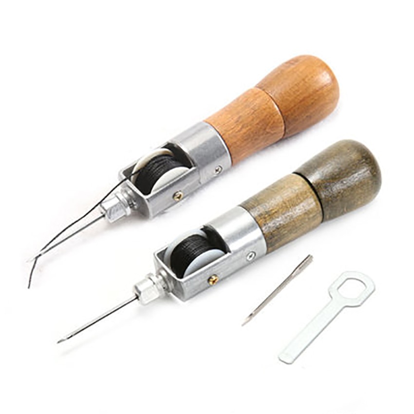 Schoenmaker DIY Craft Leer Naaien Tool Houten Hand... – Grandado