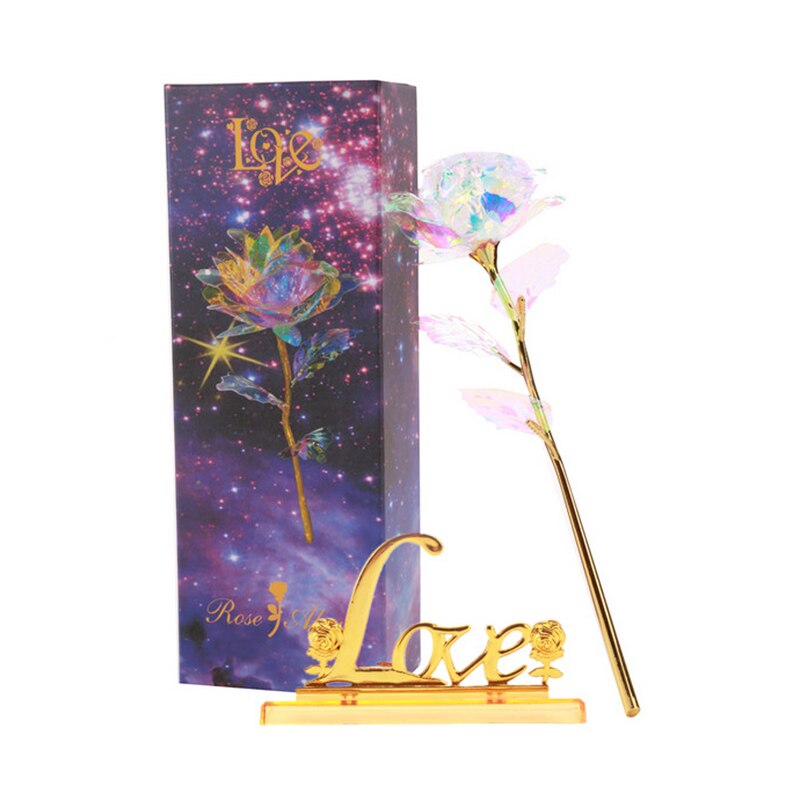 Simulation Eternity Rose Rainbow Valentine'S Day R... – Grandado