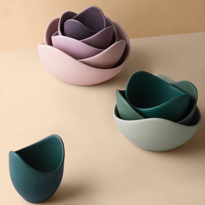 Lotus Ceramic Bowl Dishes Plates Set Fruit Plates ... – Vicedeal