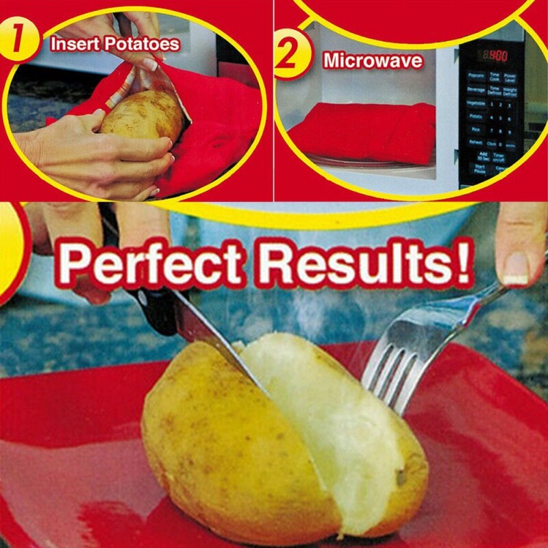 Microwave Baking Potatoes Bag Easy To Cook Steam P... – Grandado