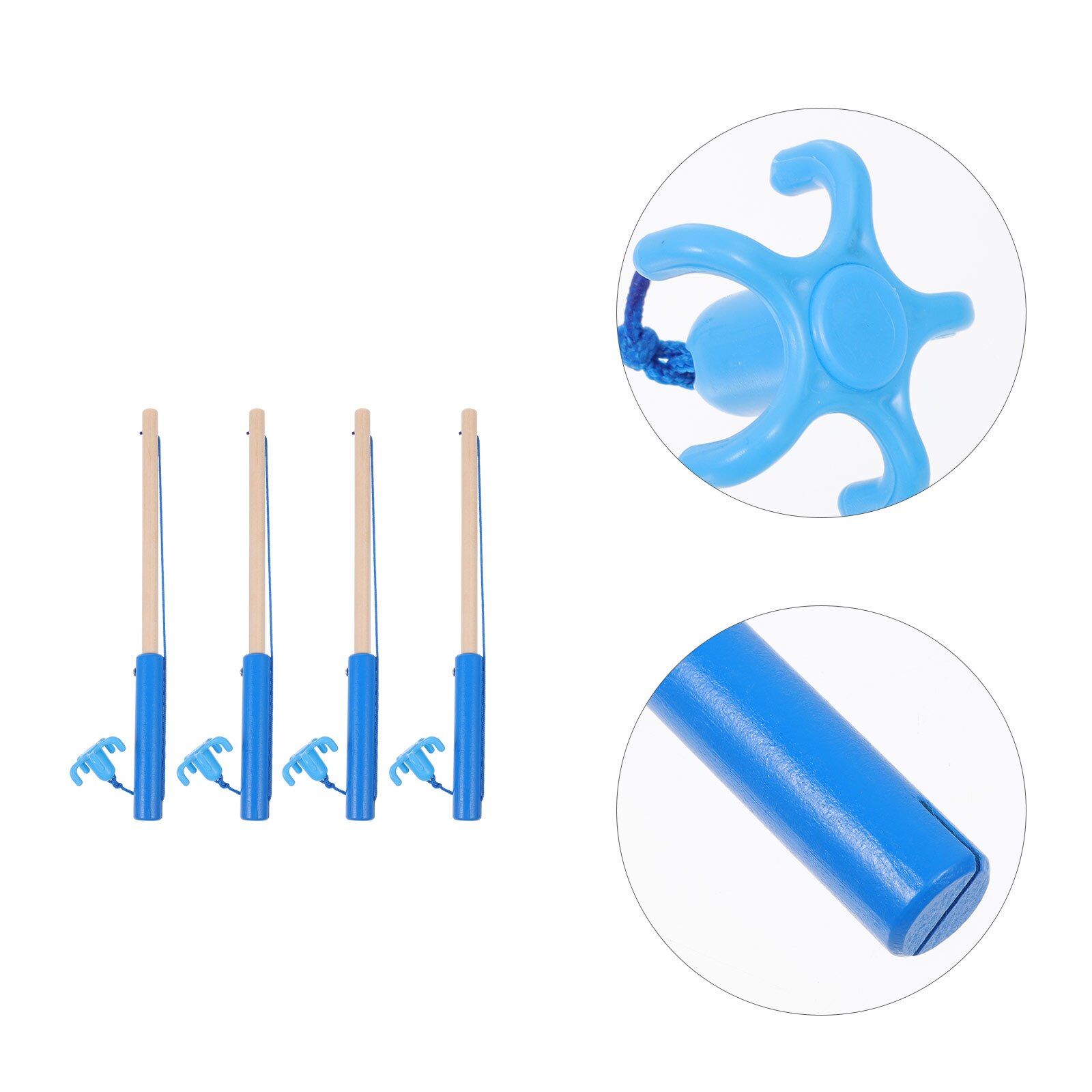 2Pcs Funny Wooden Fishing Rod Plaything Magnetic K... – Grandado