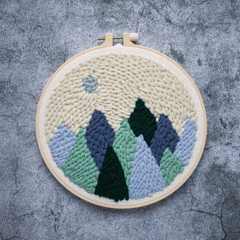 DIY Landscape Painting Pattern with Embroidery Too... – Vicedeal