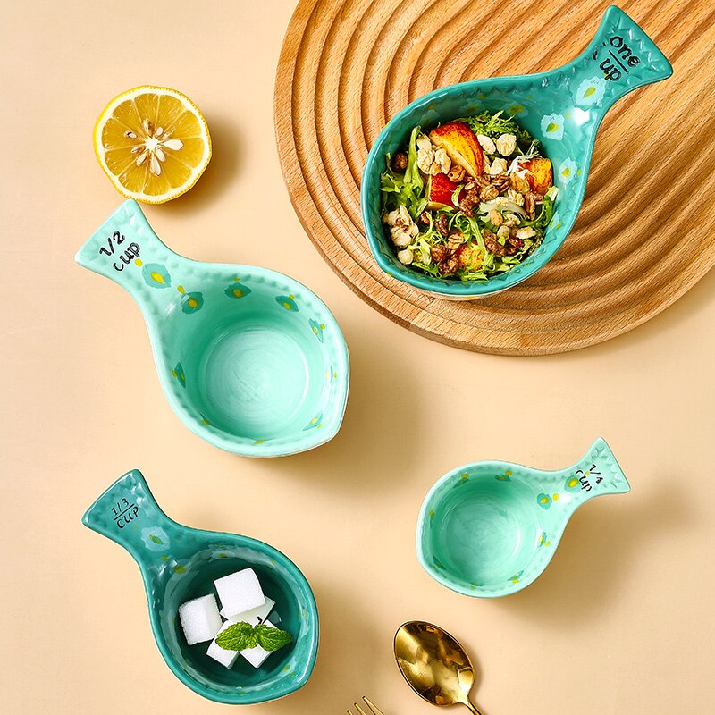Ceramic Measuring Spoon Full Set Measuring Western... – Grandado