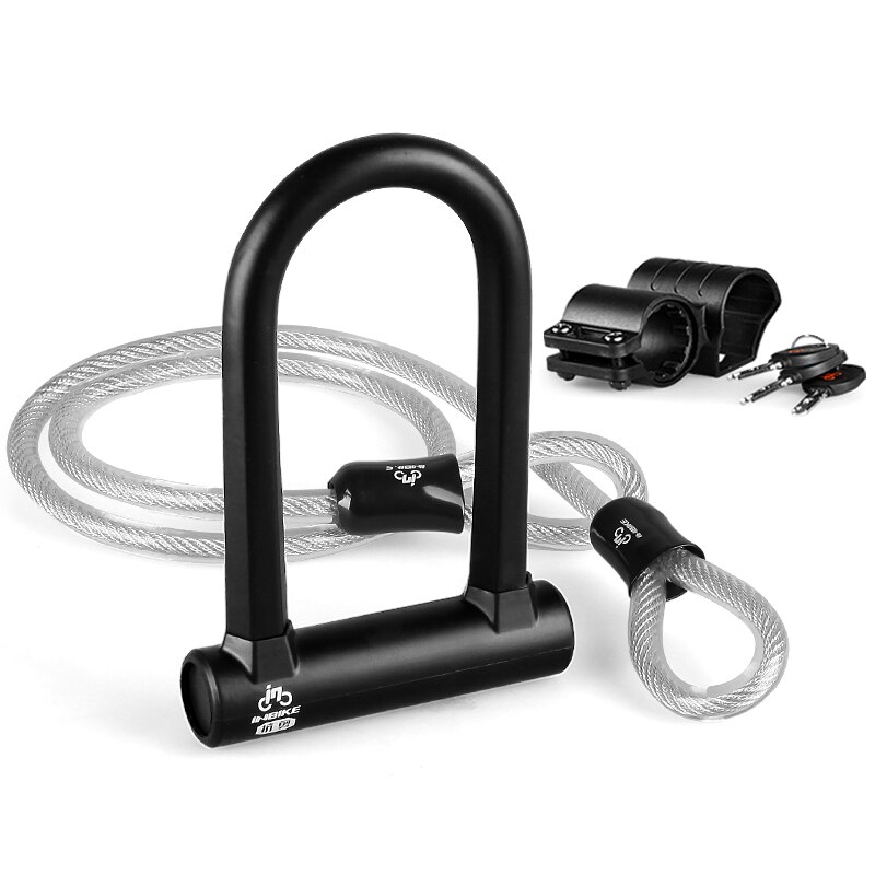 INBIKE U-shaped Cable Lock Set Bike Lock Cycling A... – Grandado