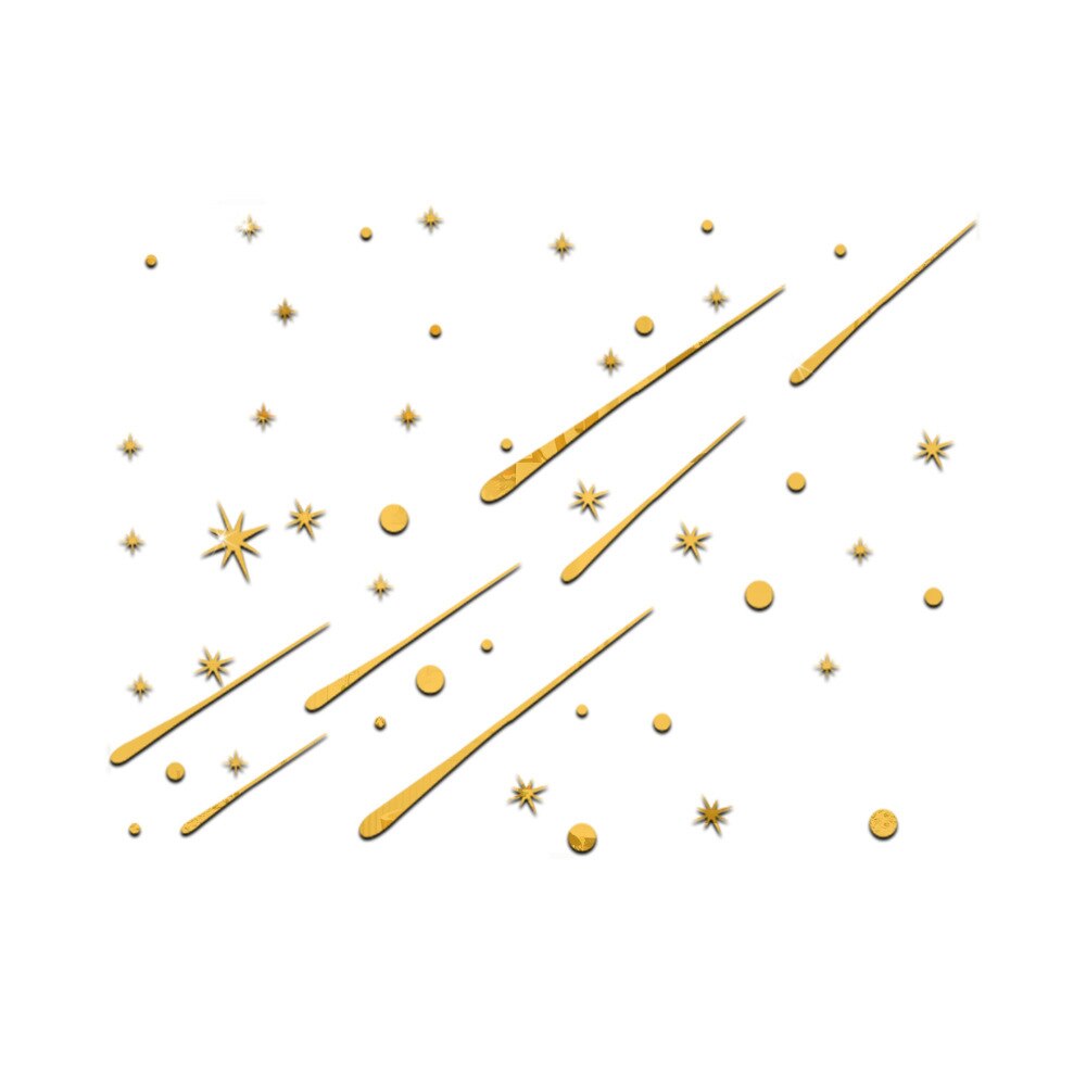 Meteor Shooting Star Acrylic Gold Sliver Mirror St... – Grandado