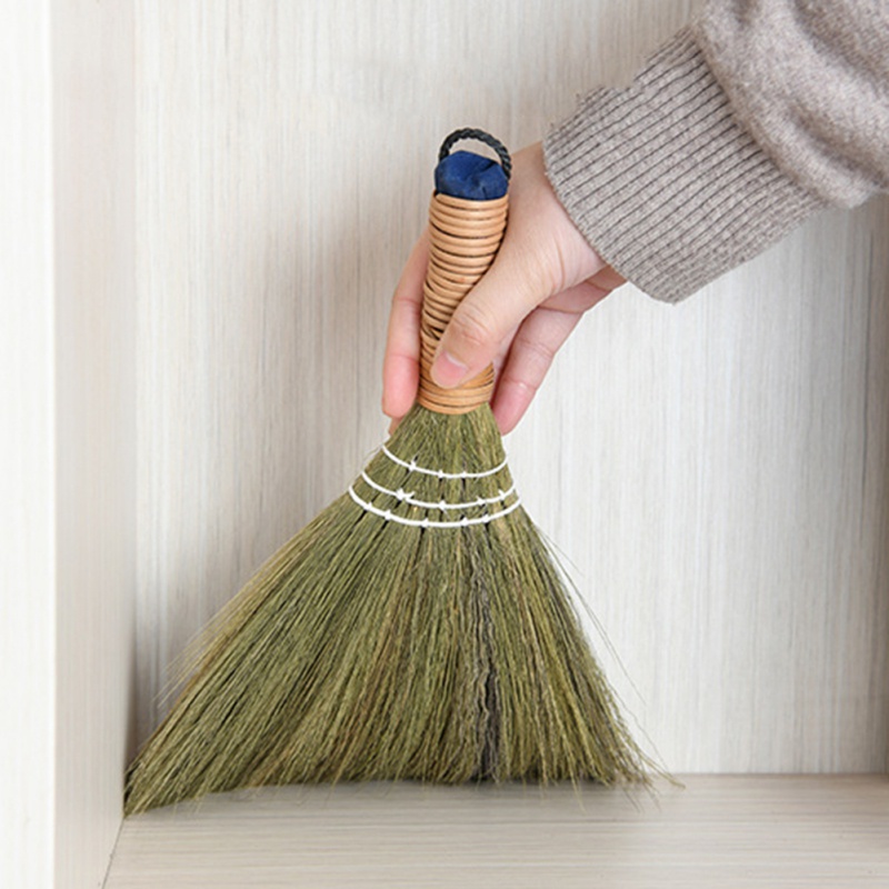 Vintage Handheld Straw Broom With Short Handle Hou... – Vicedeal
