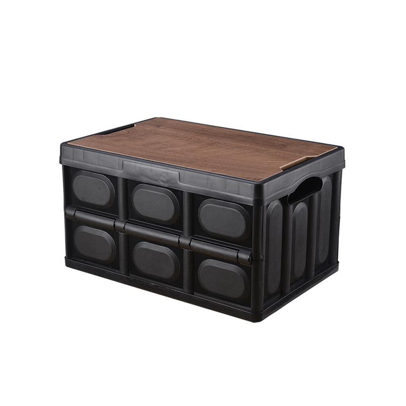 Folding Storage Box Light Luxury Ins Wind Wood Cov... – Vicedeal