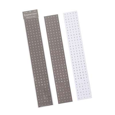 JIANWU Long Strip Stickers Retro Alphanumeric jour... – Grandado
