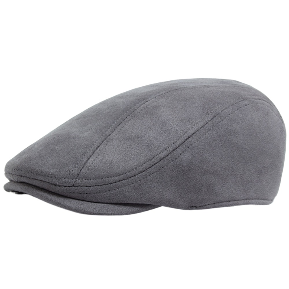 Flat Visor Cap Short Brim Retro Forward Hat Smooth... – Grandado